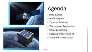 Satellite image processing with block diagram | PPT