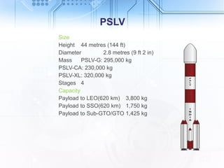 Satellite launching vehicles | PPTX
