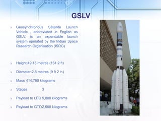 Satellite launching vehicles | PPTX