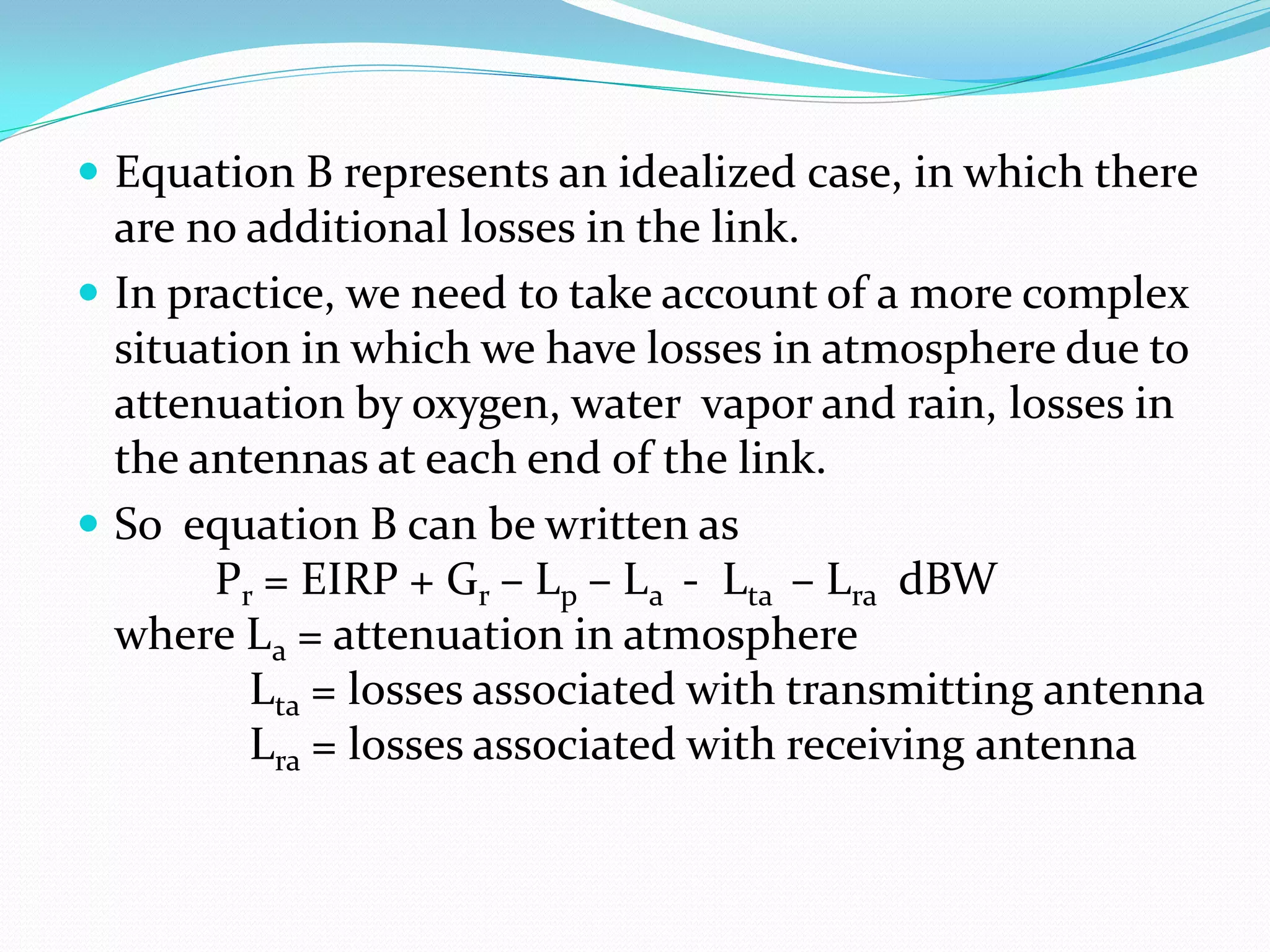 Satellite link design | PDF