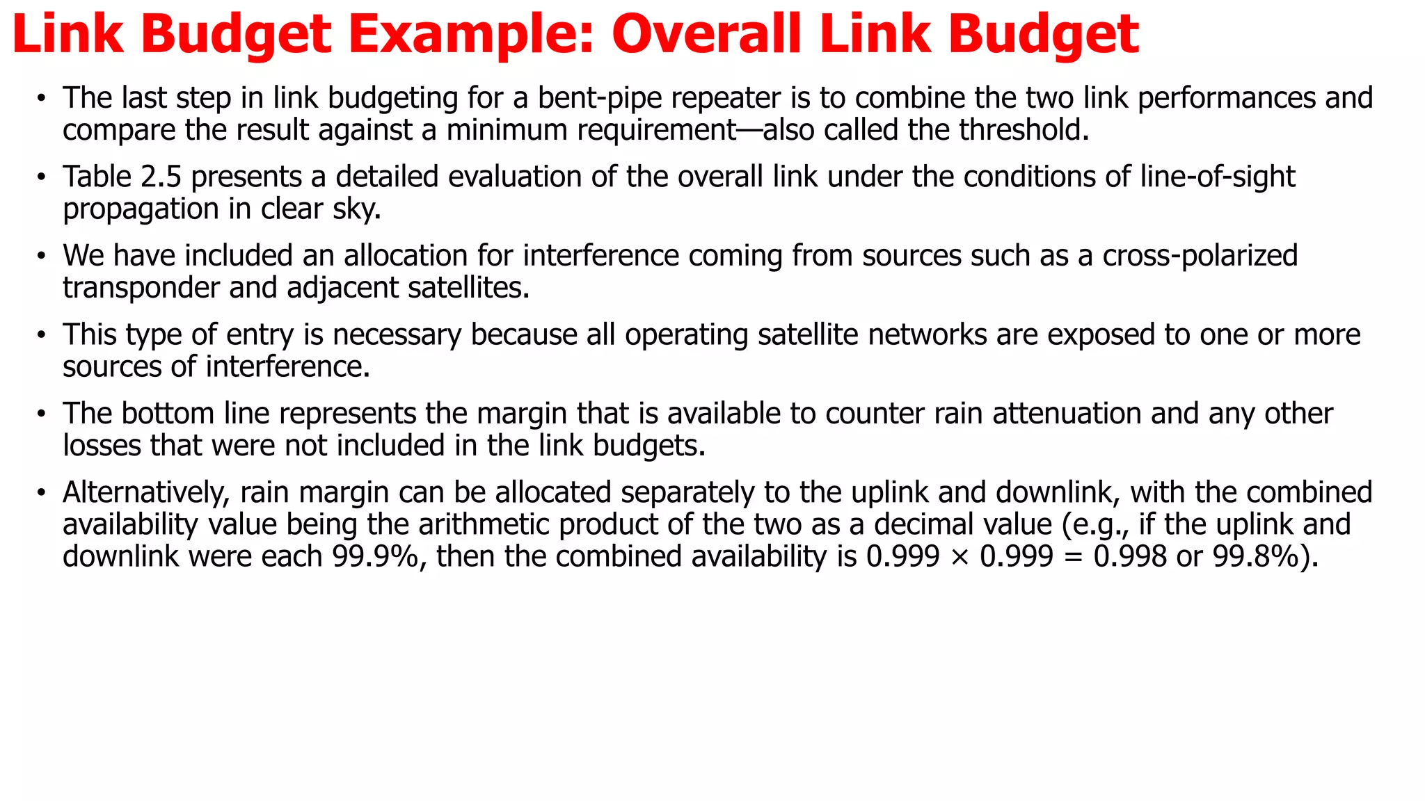 Satellite link design | PDF