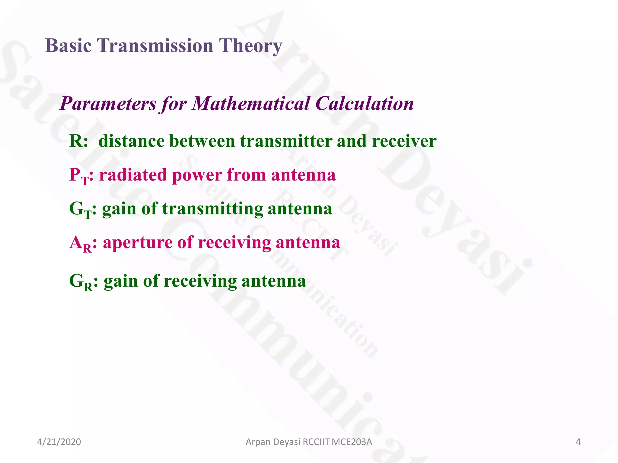 Satellite Link Design: Basic Transmission Theory & Noise Temperature | PDF