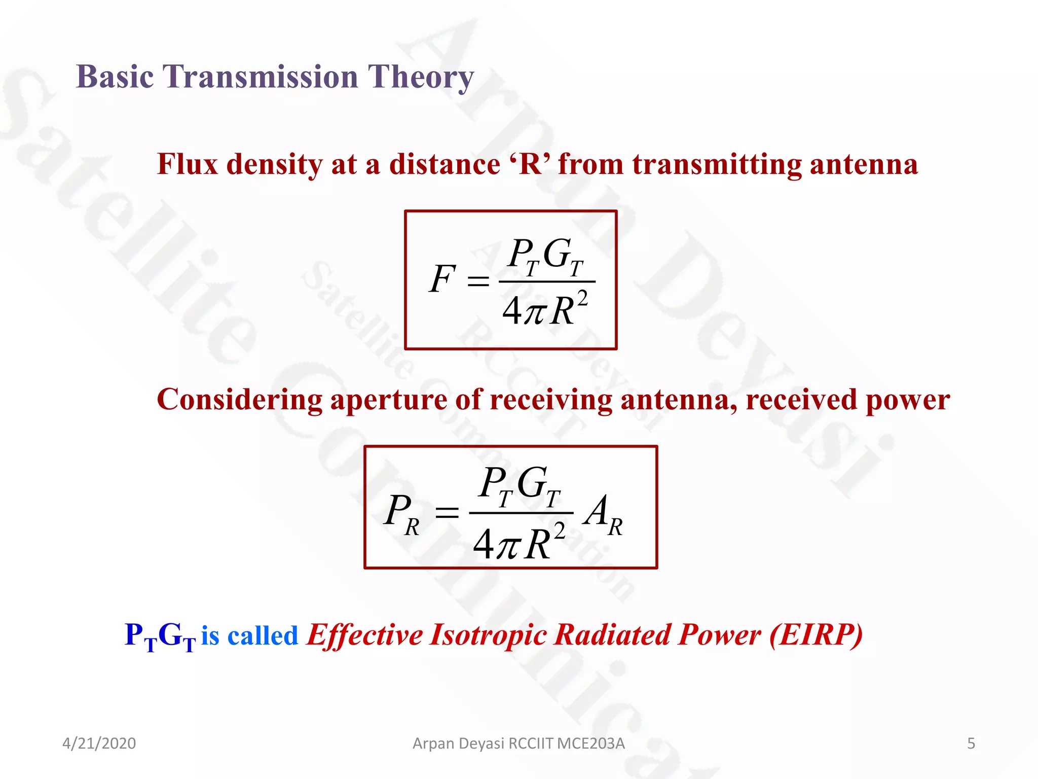 Satellite Link Design: Basic Transmission Theory & Noise Temperature | PDF