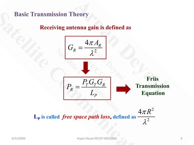 Satellite Link Design: Basic Transmission Theory & Noise Temperature ...