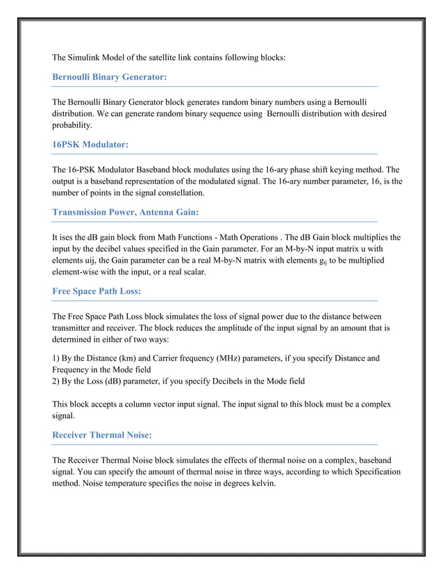 Satellite link using 16 psk | DOCX | Digital Audio | Computer Software and Applications