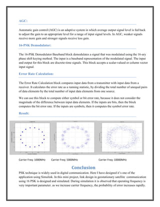 Satellite link using 16 psk | DOCX