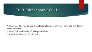 Satellite networks | PPTX