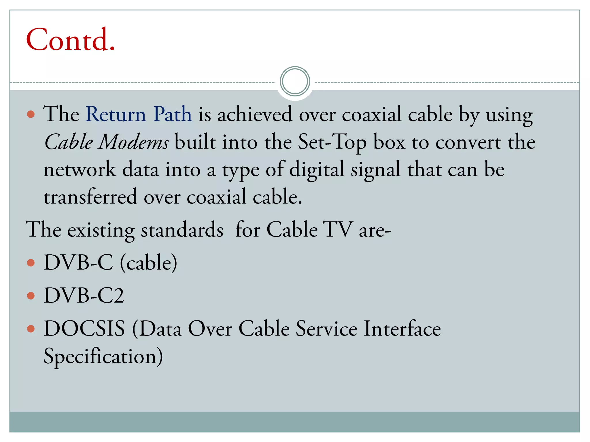 Satellite return-path systems | PPT