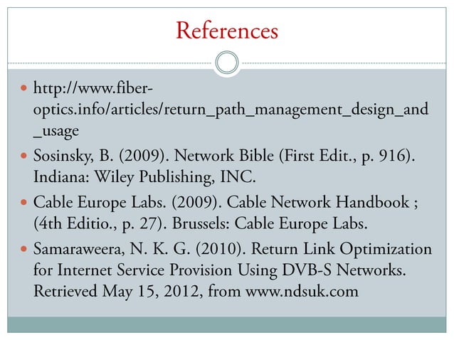 Satellite return-path systems | PPT