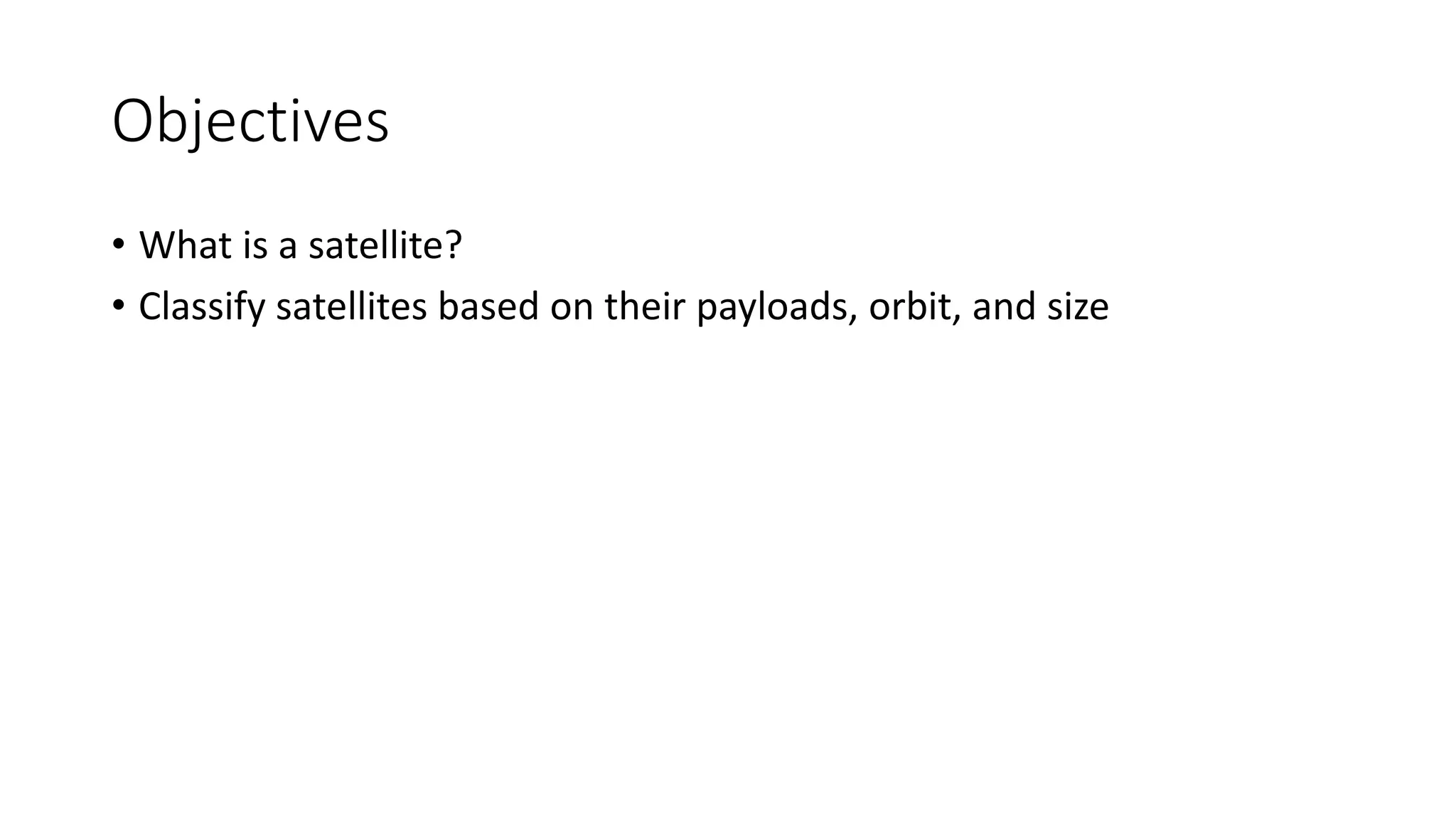satellites and types of orbits. space science | PPTX