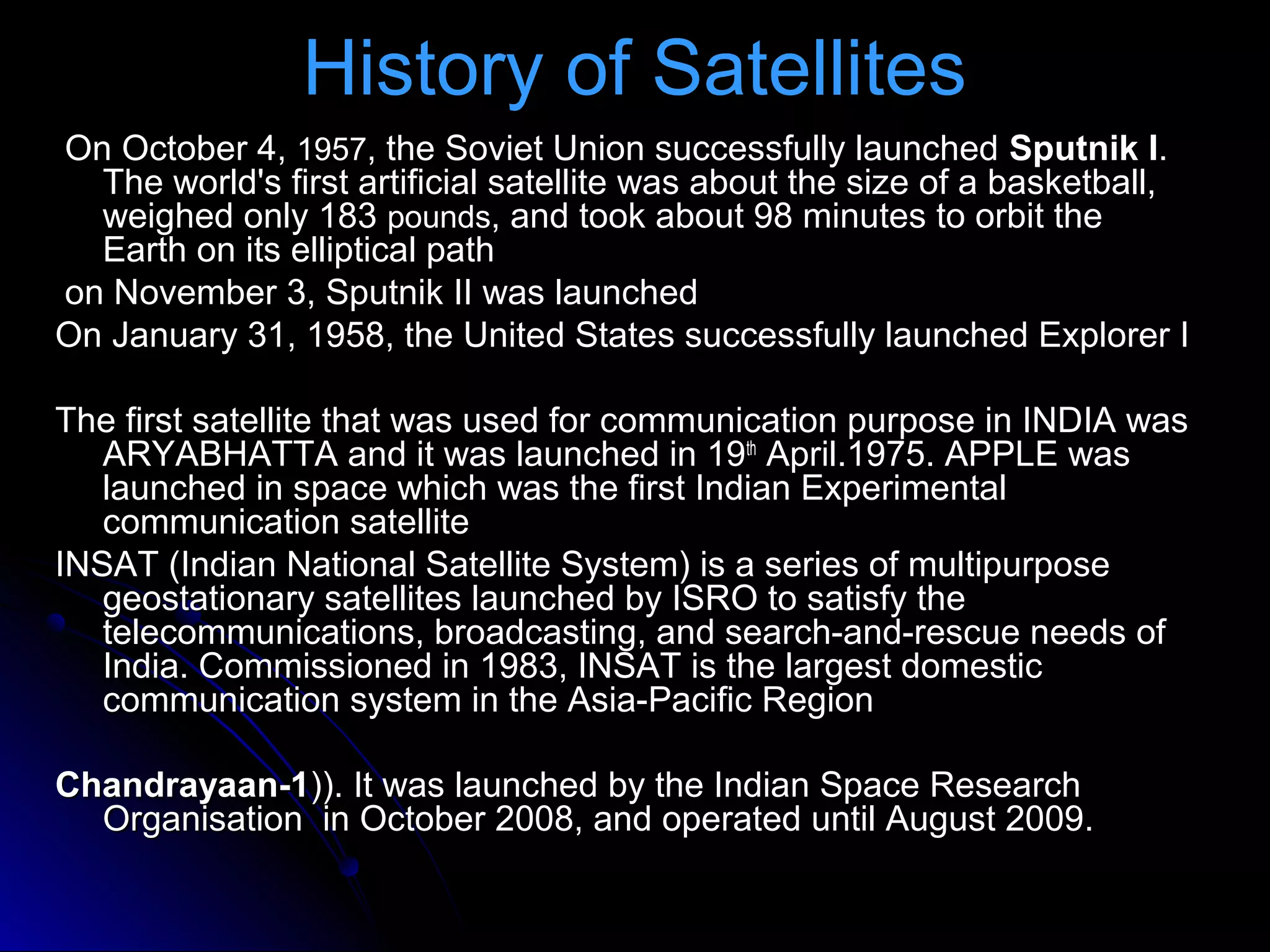 Satellites presentation | PPT