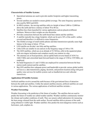 Satellite System | PDF