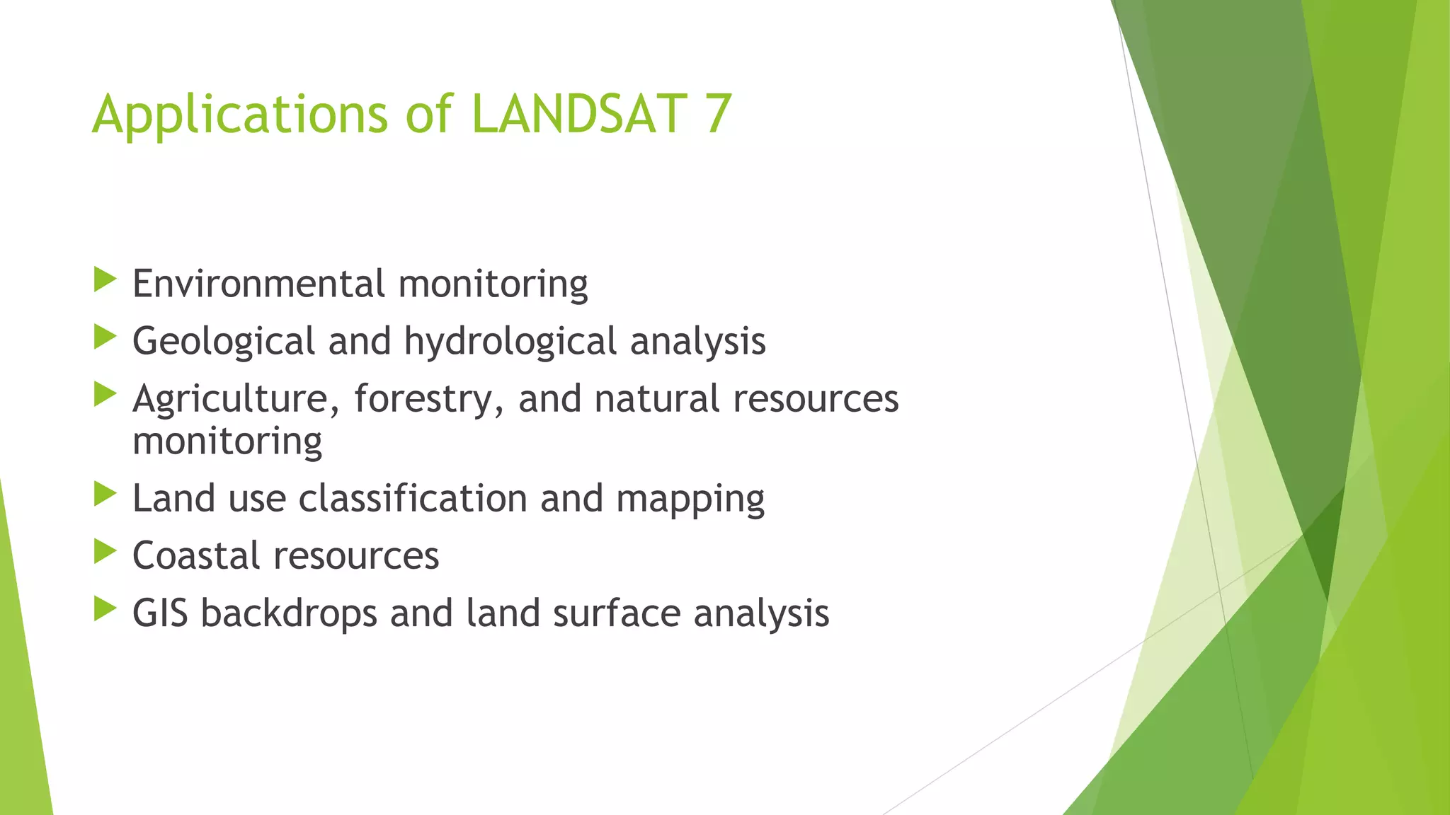 Satellite systems landsat 7 compatibility mode | PPT
