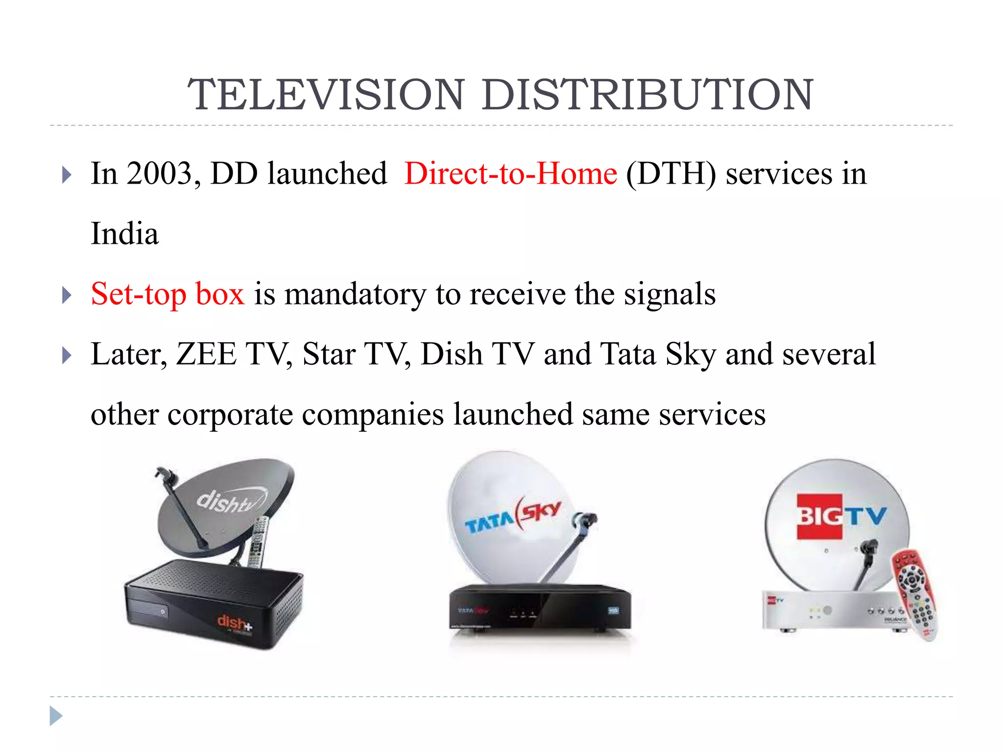 Satellite tv and dth in india | PPT