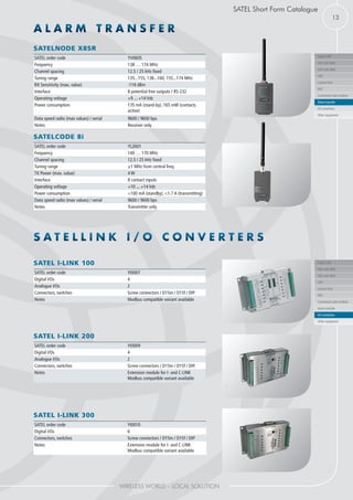 Satel Shortform Catálogo Oct.2010