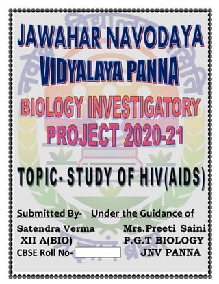 CLASS 12 BEST BIOLOGY PROJECT AIDS | DOCX