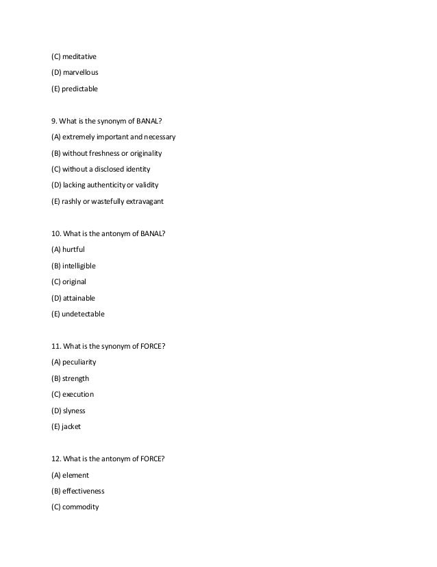 Sat English Vocabulary | PDF