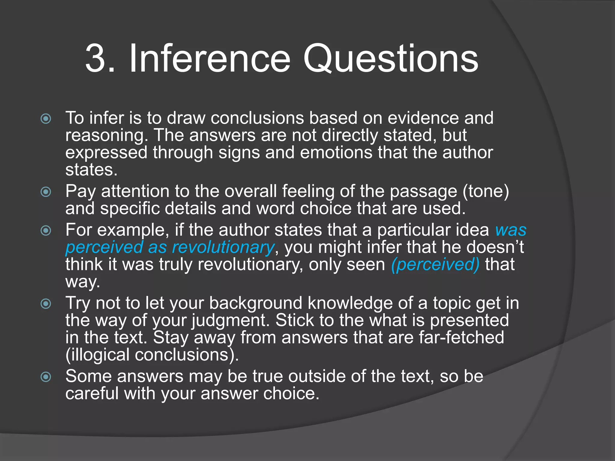 Sat Exam Reading Strategies Short Passages | PPTX