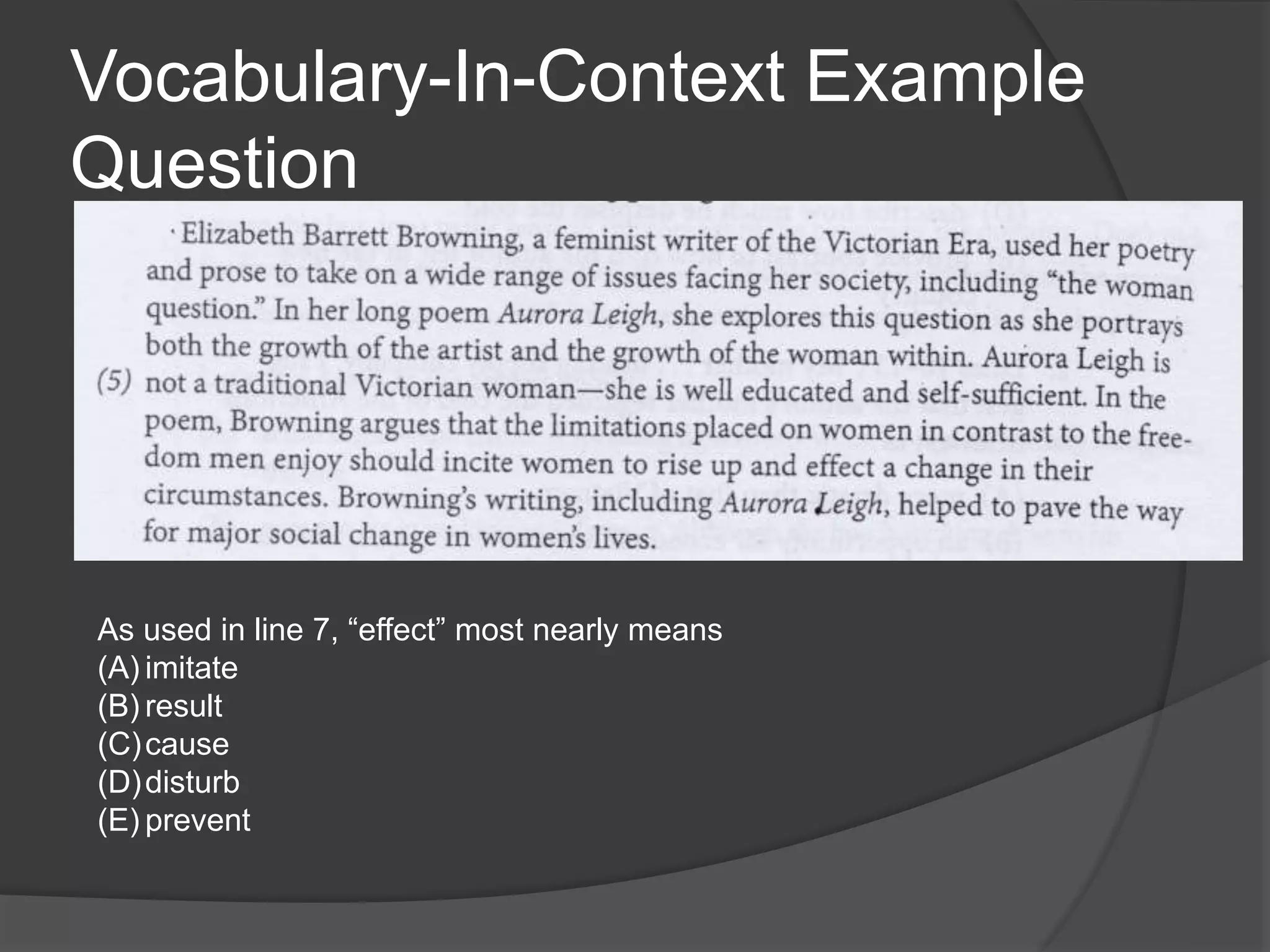 Sat Exam Reading Strategies Short Passages | PPTX