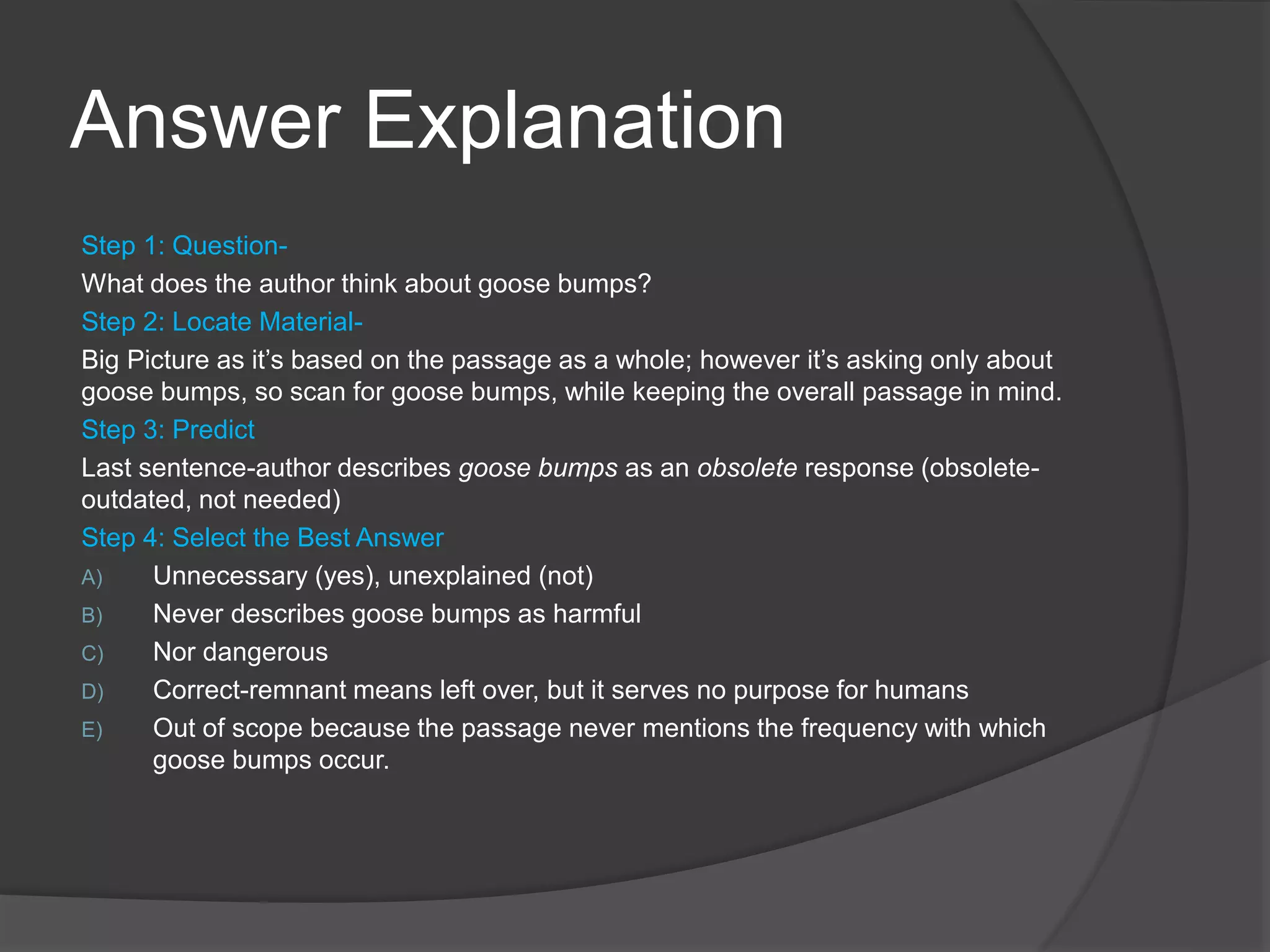 Sat Exam Reading Strategies Short Passages | PPTX