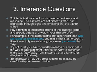 Sat Exam Reading Strategies Short Passages | PPTX
