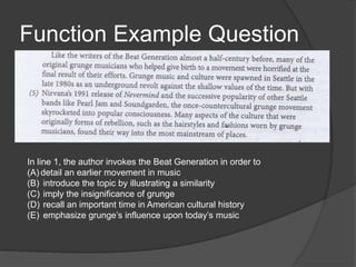 Sat Exam Reading Strategies Short Passages | PPTX