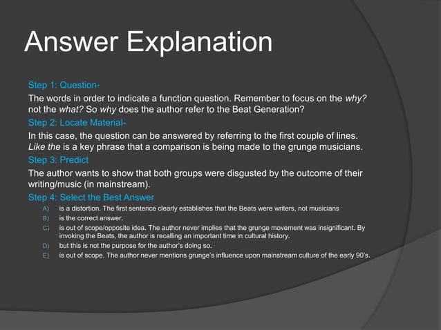 Sat Exam Reading Strategies Short Passages | PPTX | Science