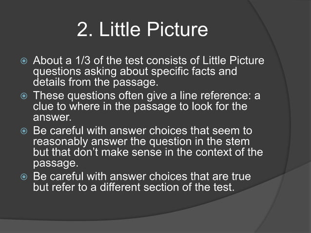 Sat Exam Reading Strategies Short Passages | PPTX | Science