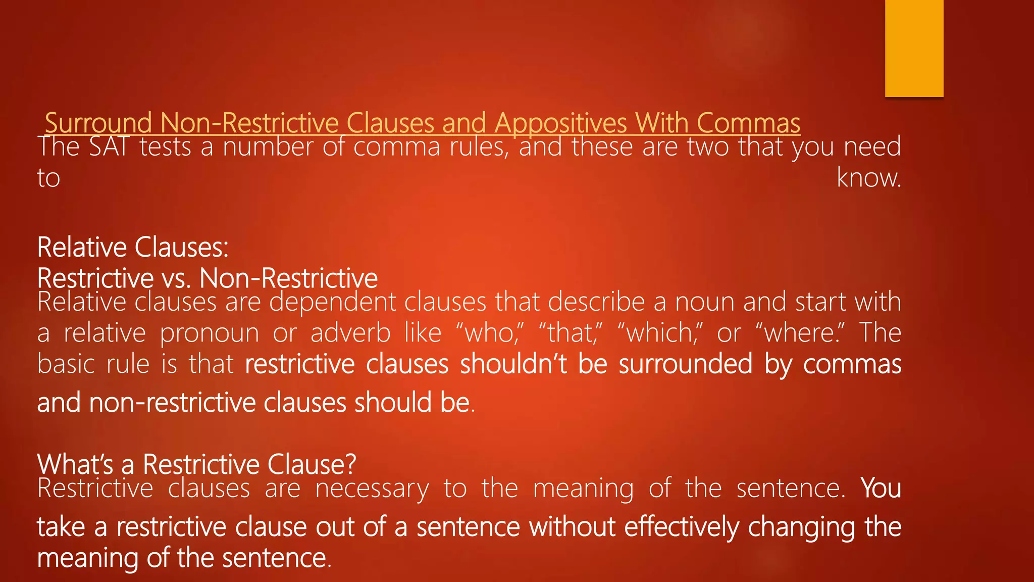 SAT Grammar Rules | PPTX