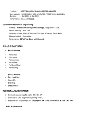 Satheesh resume | DOC