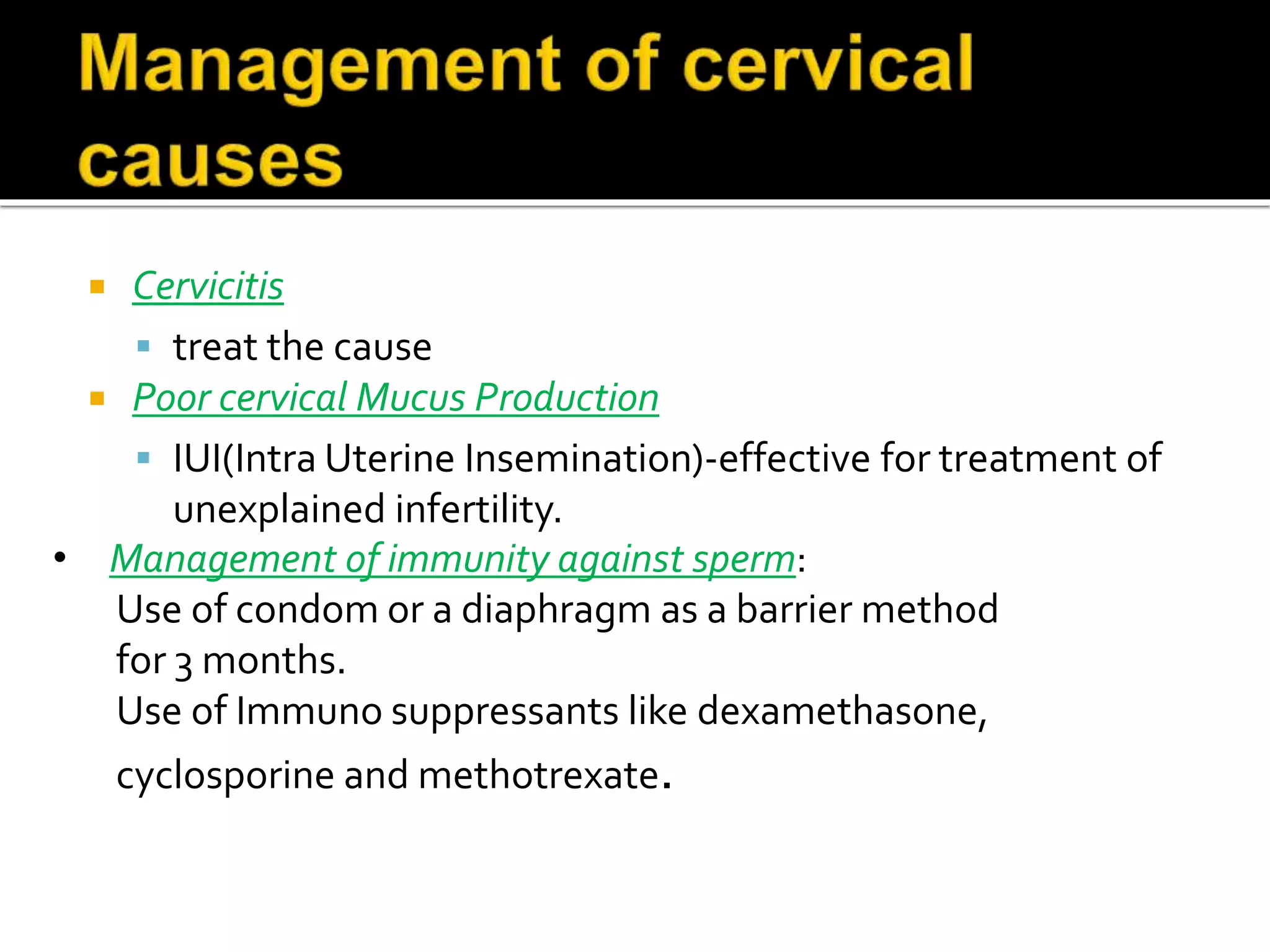 Management of Female Infertility | PPTX
