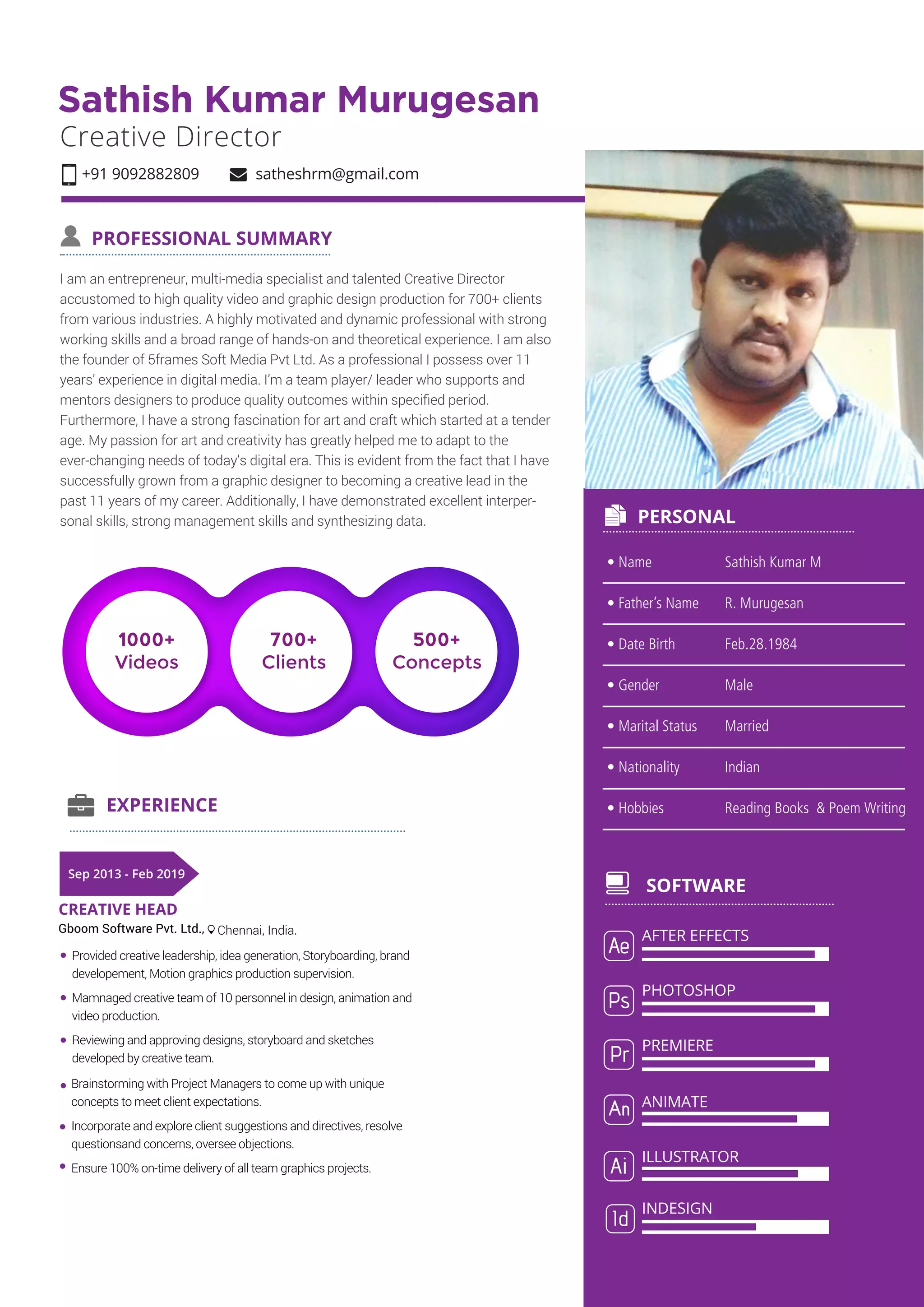 Sathish kumar murugesan resume | PDF
