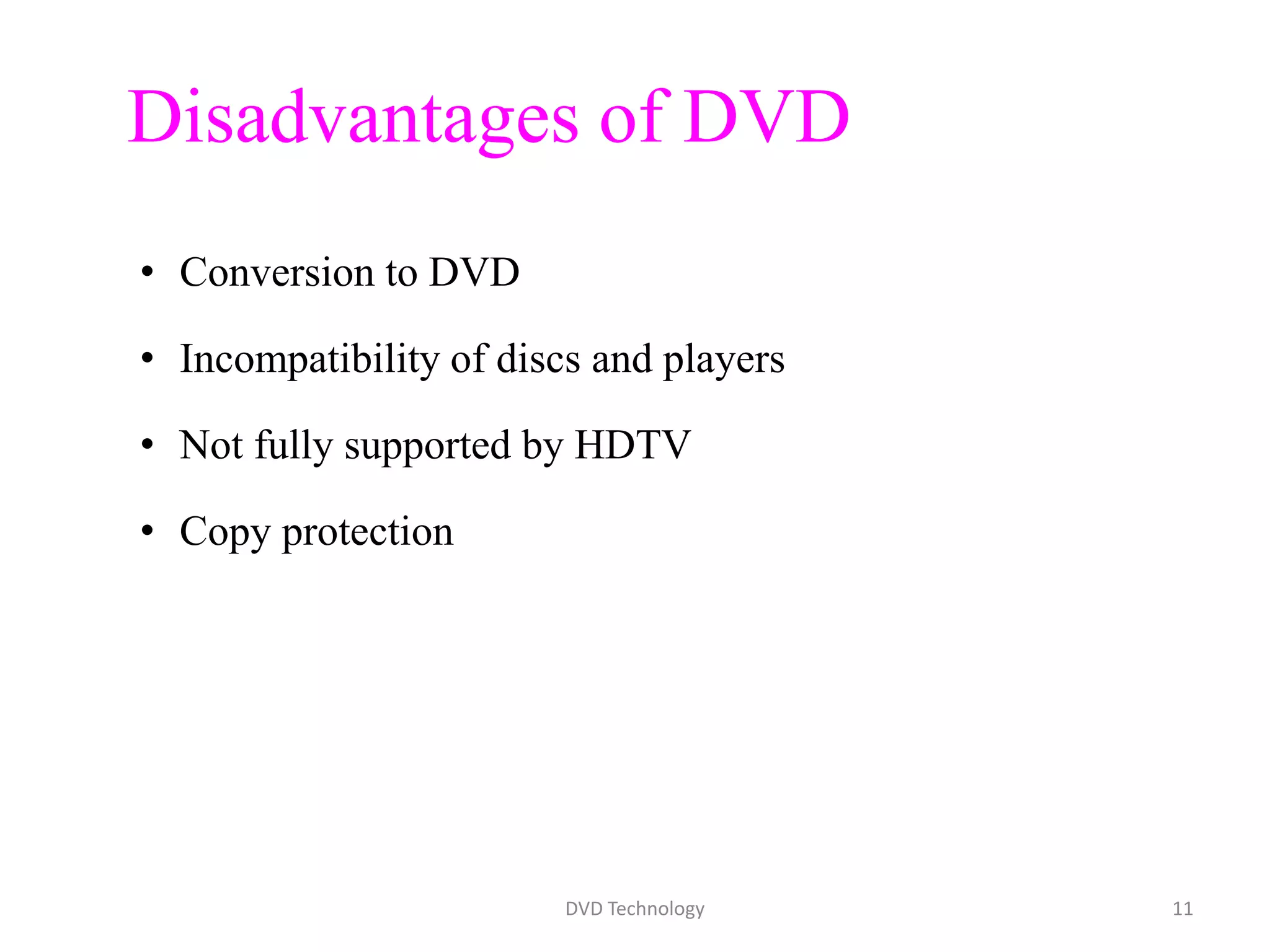 DVD TECHNOLOGY BY SAIKIRAN PANJALA | PPTX