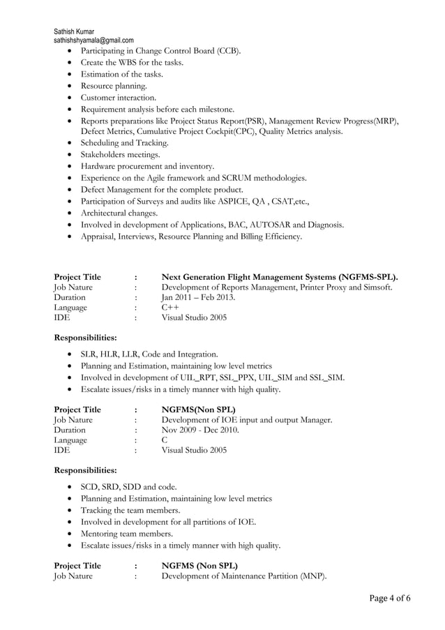 Sathish project mgmt_pmp_9+yrs | PDF