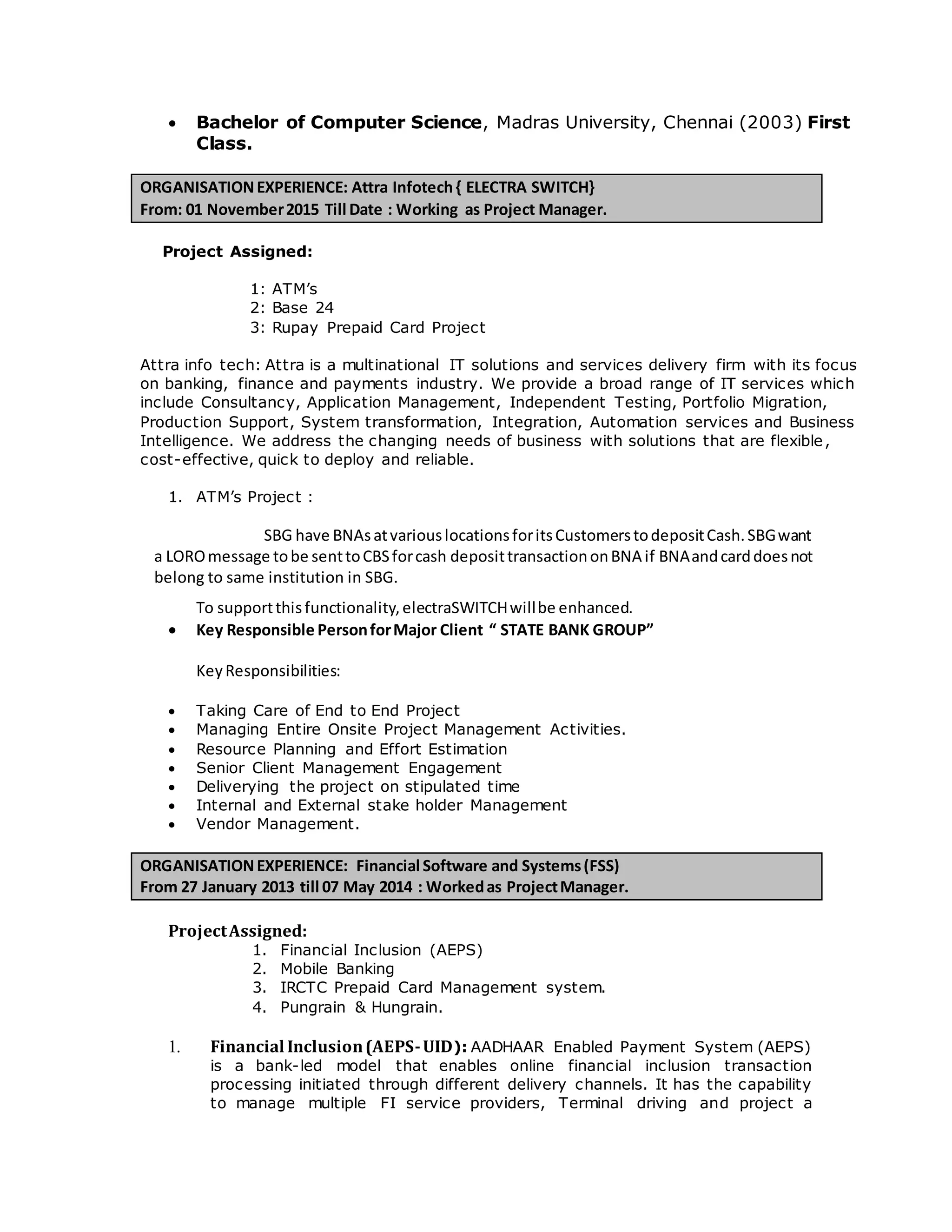 Sathish resume | DOCX
