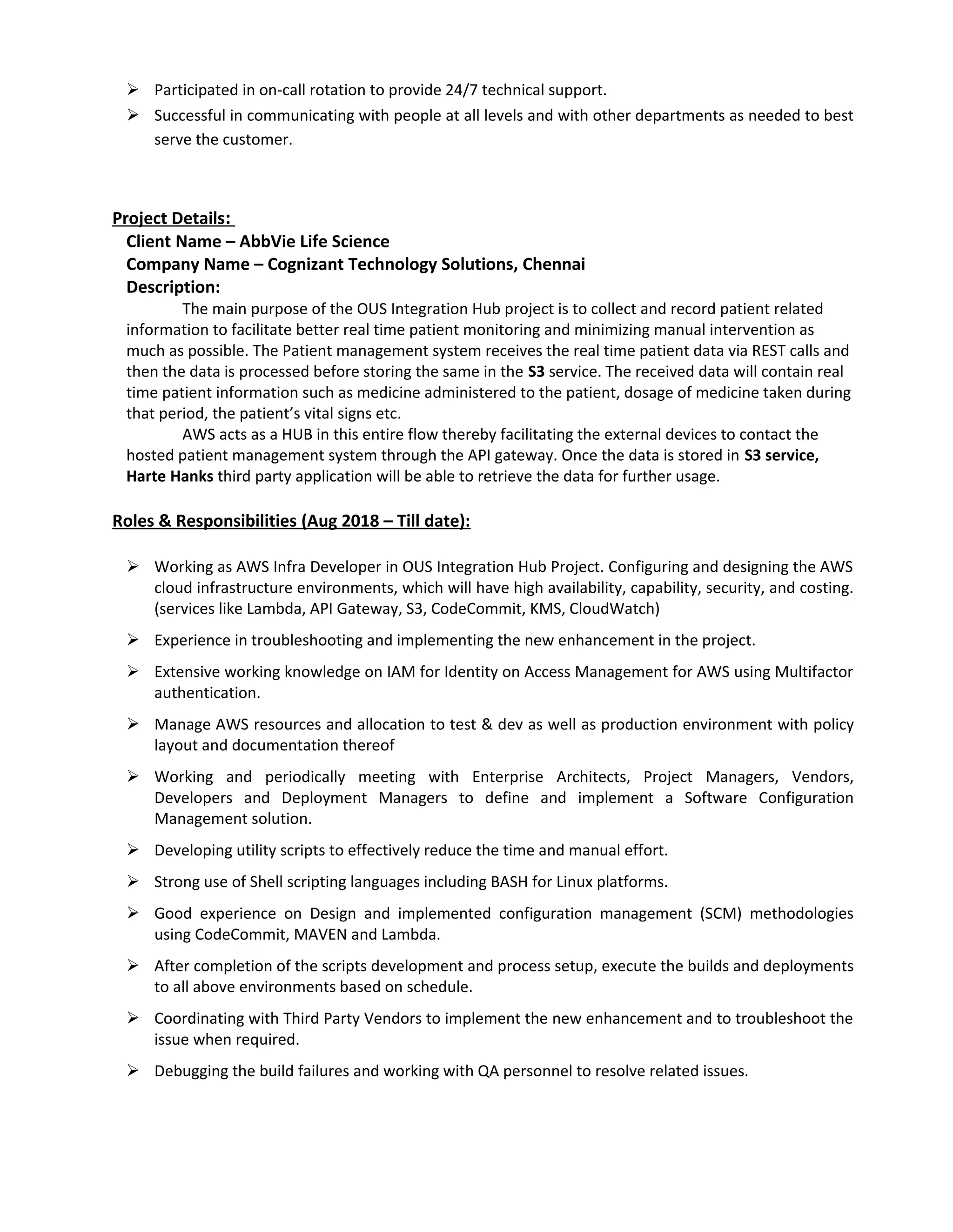 Sathish resume | DOC