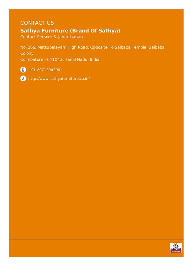 Sathya furniture-brand-of-sathya | PDF