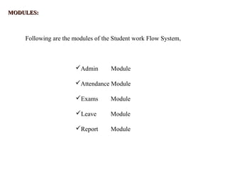 Student Work Flow System | PPT
