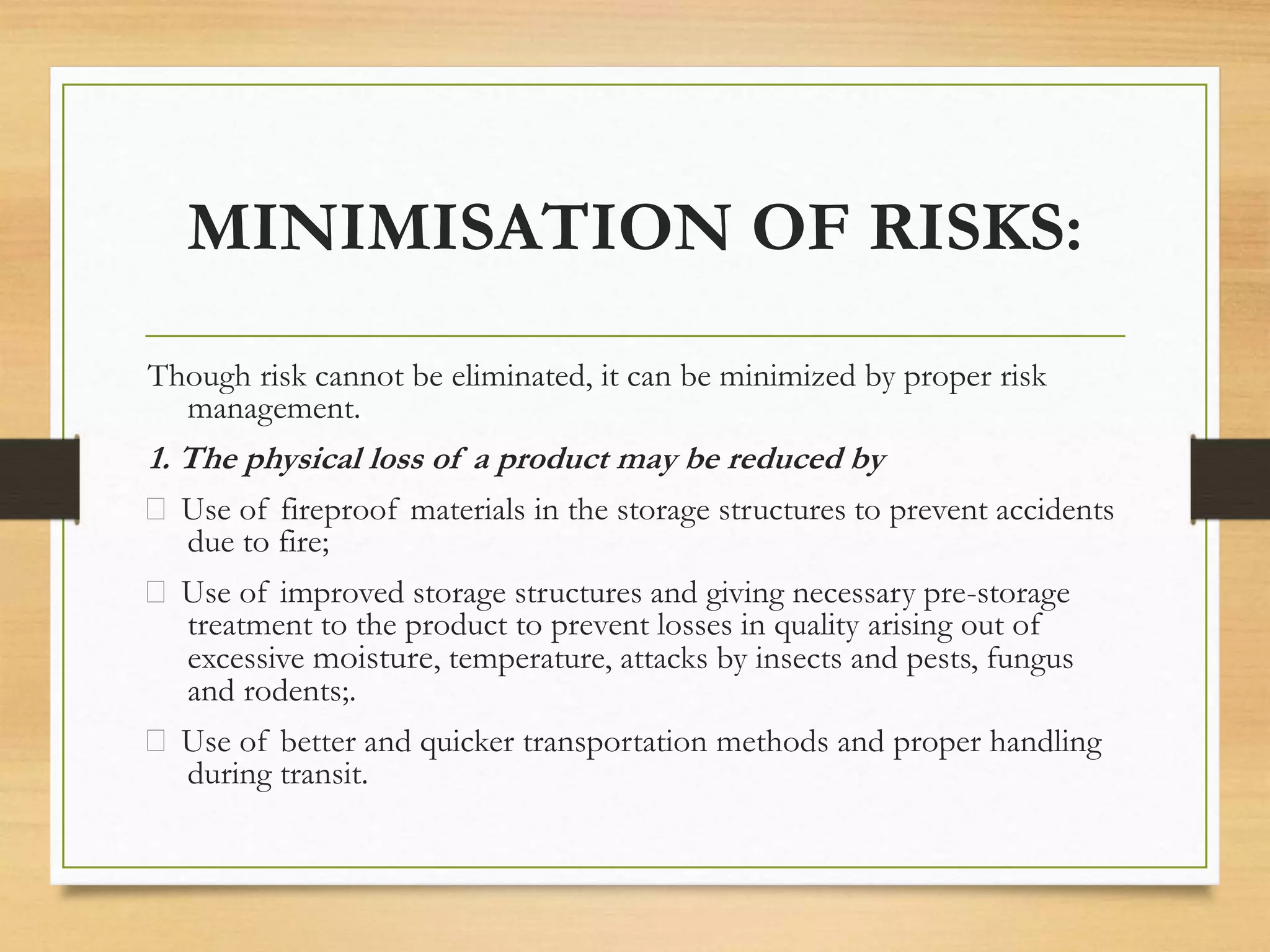 different risks in marketing | PPTX