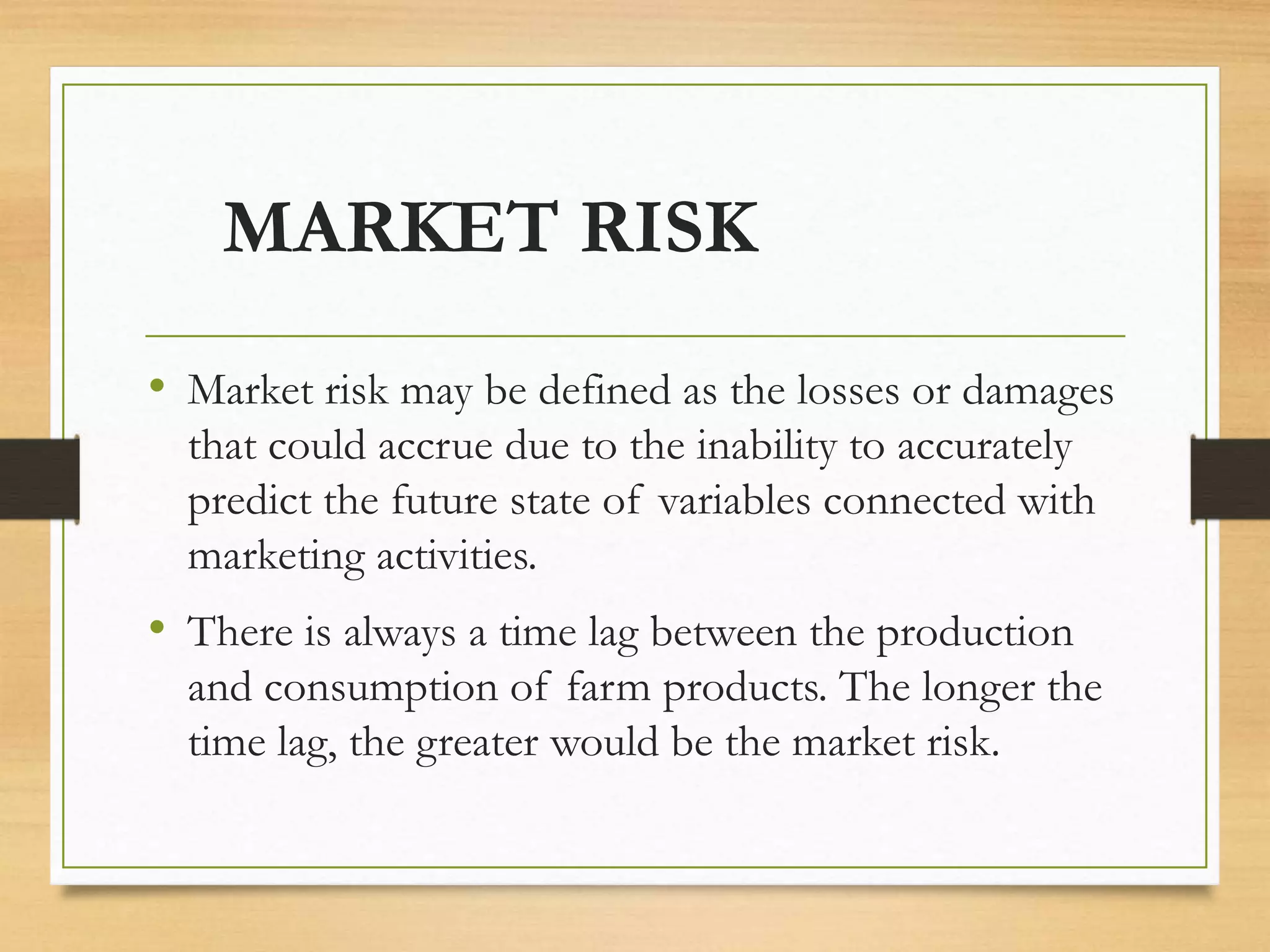 different risks in marketing | PPTX