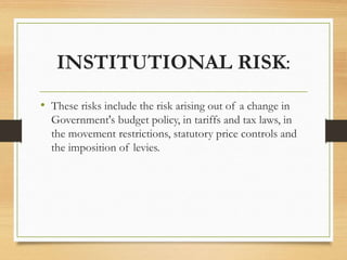 different risks in marketing | PPTX