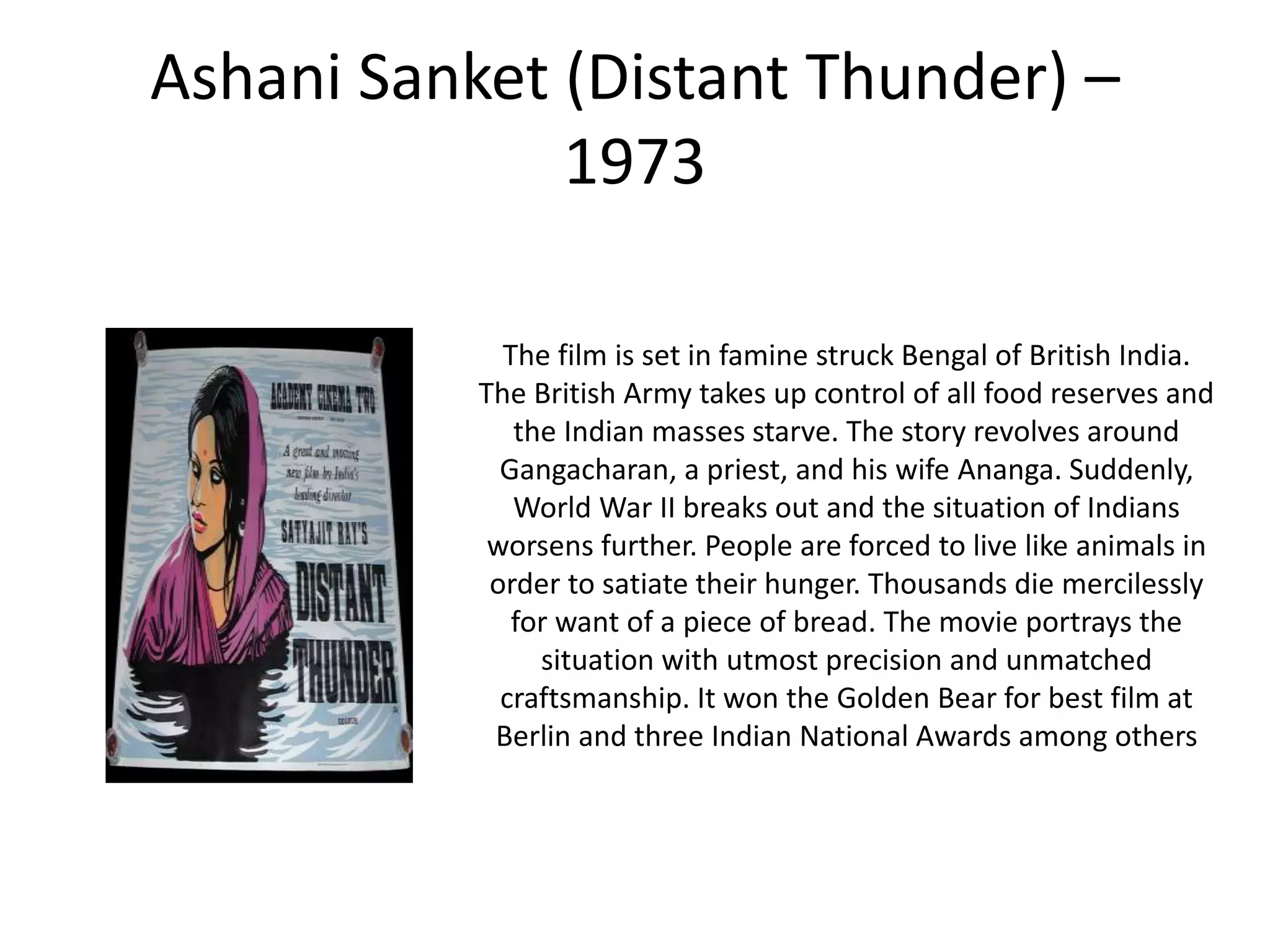 Sathyajith ray and his films | PPT | Free Download