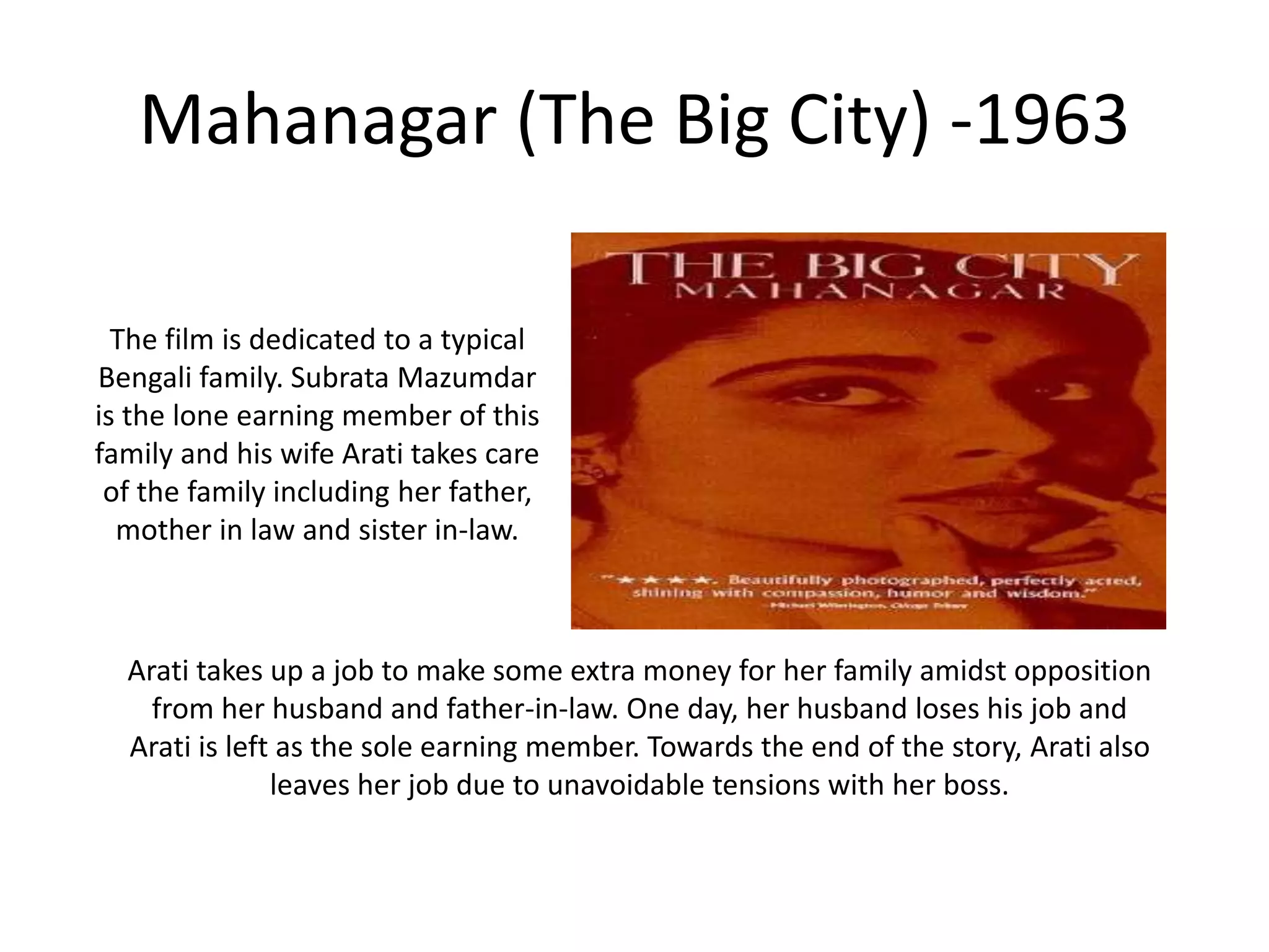 Sathyajith ray and his films | PPT | Free Download