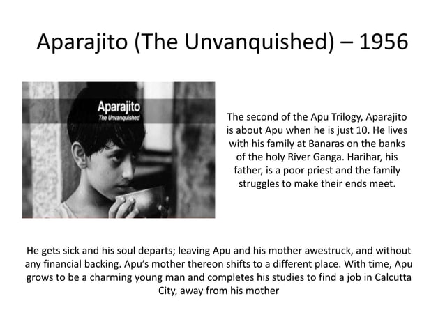 Sathyajith ray and his films | PPT | Free Download