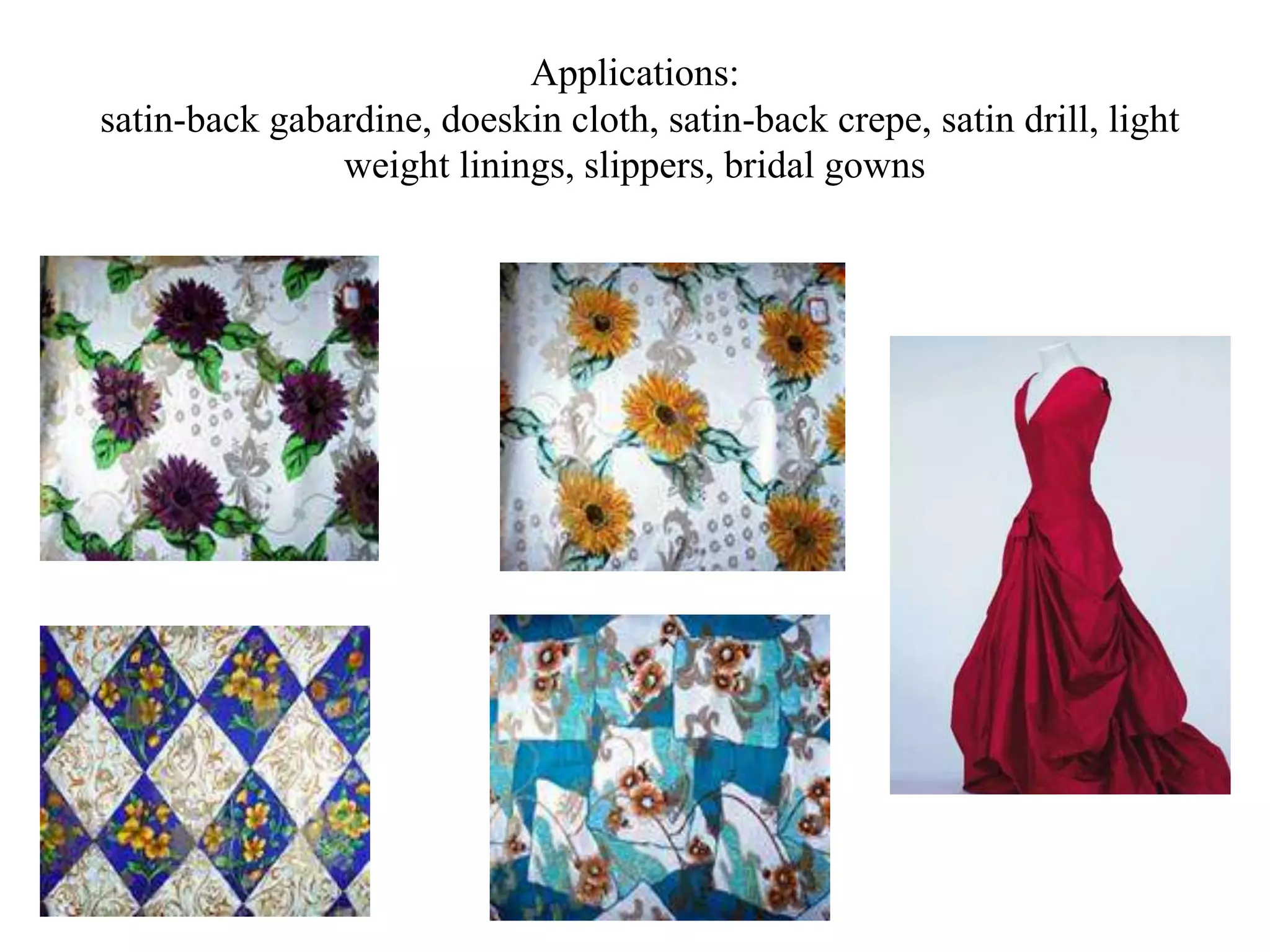 Satin and sateen weaves | PPTX