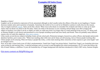Satire And Comedy | PDF