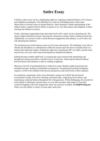 Satire Essay.pdf