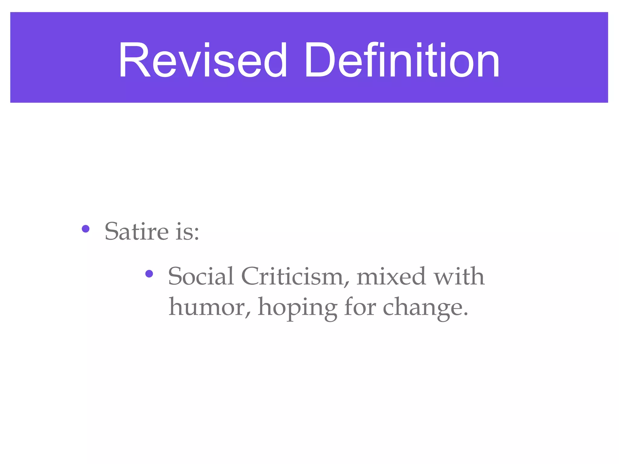 Satire introduction | PPT