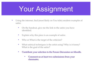 Satire introduction | PPT