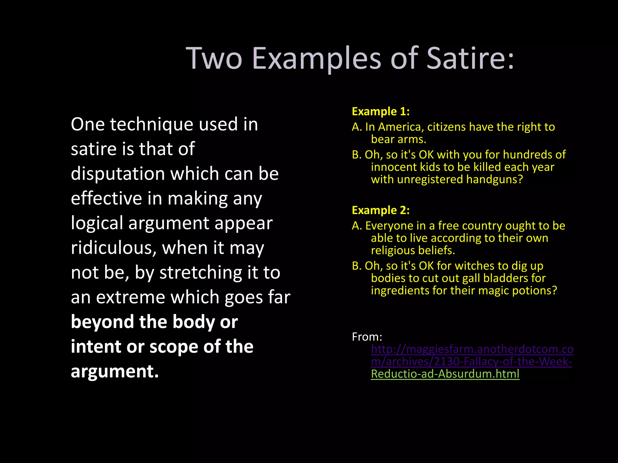 Satire power point | PPT